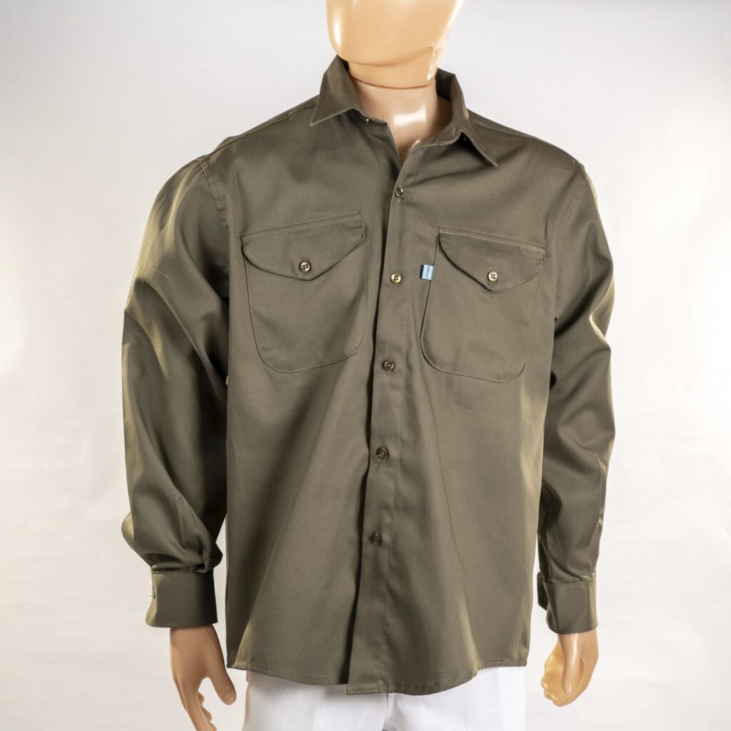 Camisa Grafa - Verde - Ombu - SoyMat – Seguridad Industrial